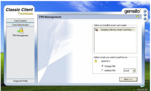 Gemalto. Changing the PIN code on Windows - certSIGN