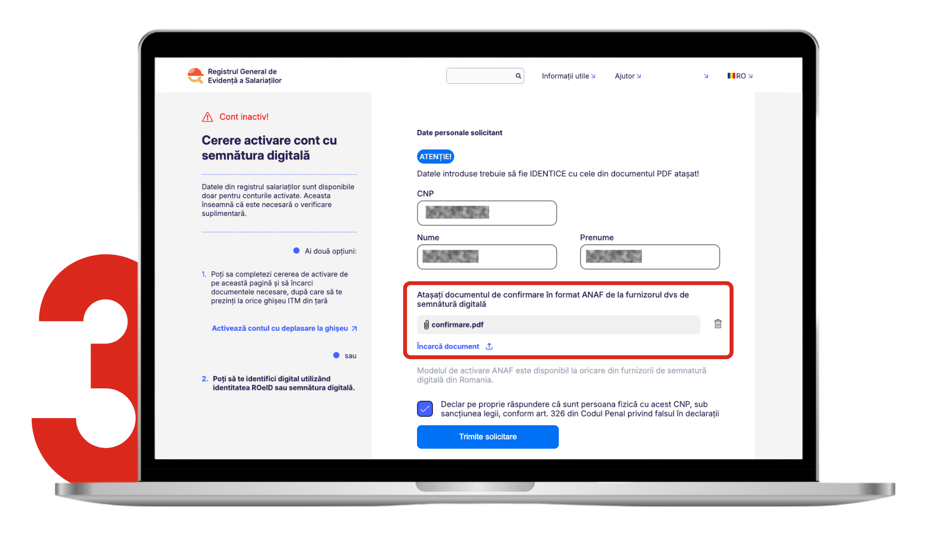 REGES Salariat. Cum creezi un cont cu certificatul digital pentru ...